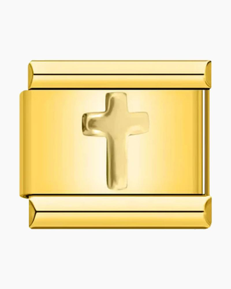 Golden Cross Charm in Gold | My Italian Bracelet | The Paper Store