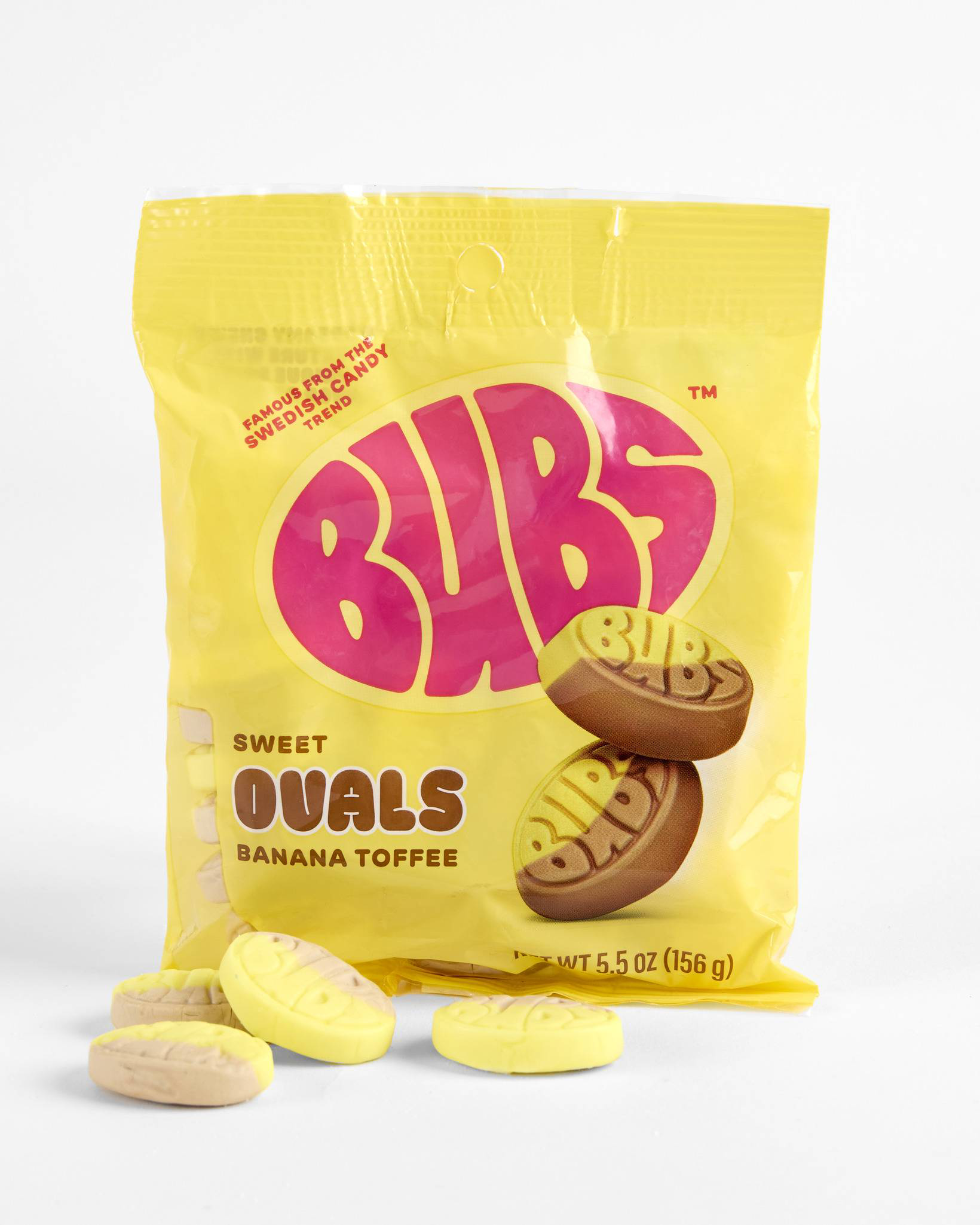 Sweet Banana Toffee Ovals BUBS Swedish Candy | BUBS | The Paper Store