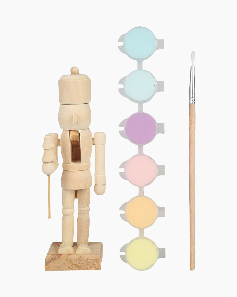 Paint Your Own Nutcracker Craft Set | iscream | The Paper Store
