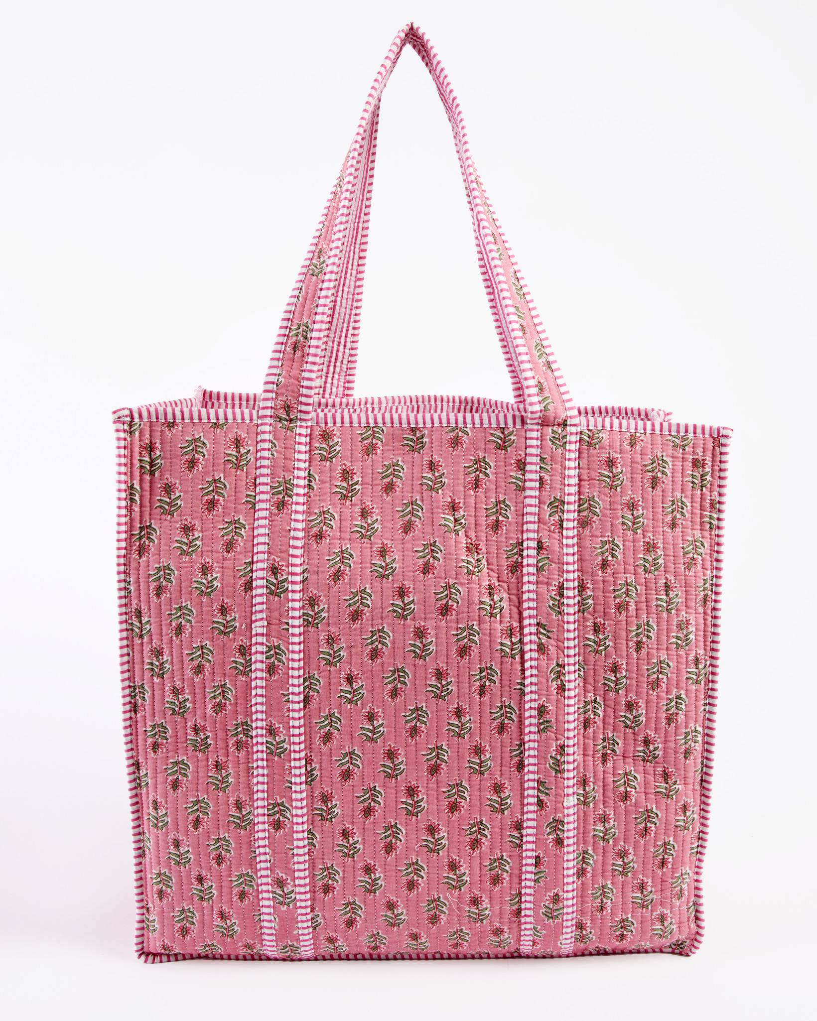 Izzy Quilted Block Print Tote Bag | Strawflower | The Paper Store