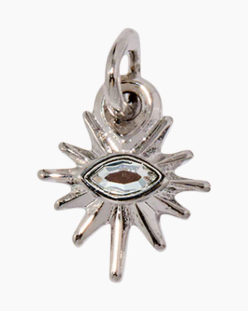 Perceptive Eye Mini Charm in Silver | &LIVY | The Paper Store