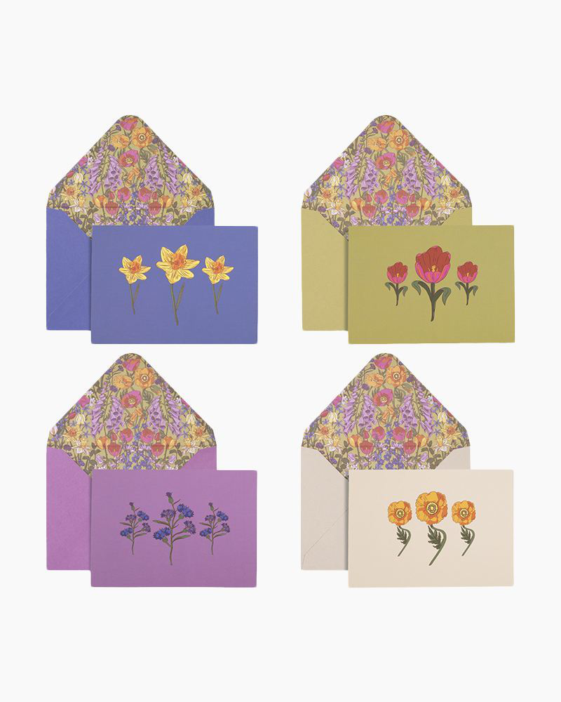 Blank Card Set in Meadow Bouquet | Vera Bradley | The Paper Store