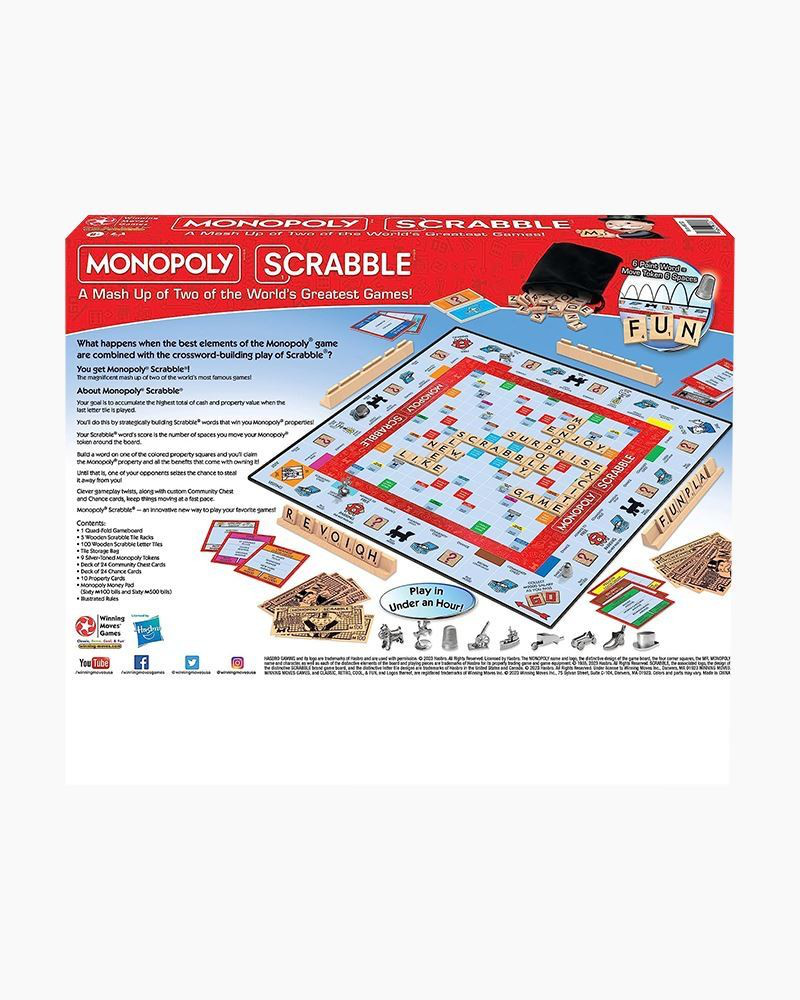 Monopoly Scrabble Mash-Up Game | Winning Moves Games | The Paper Store