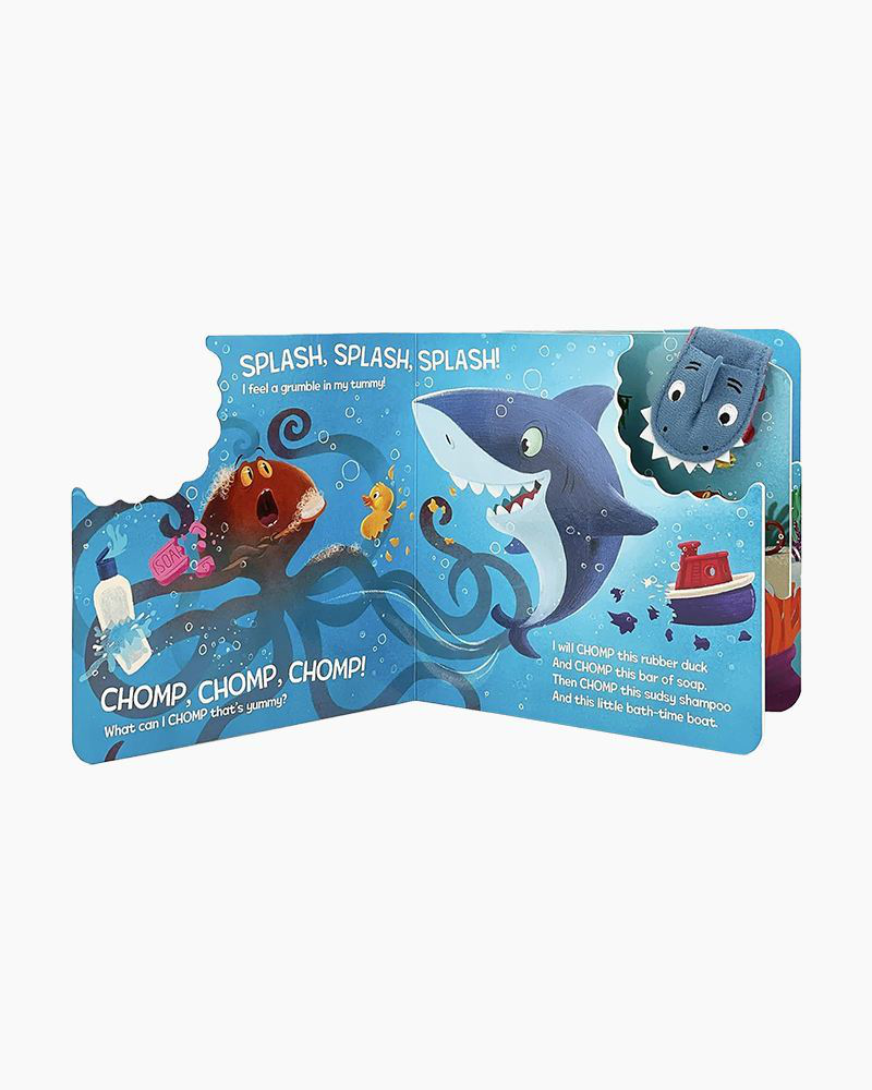 Chomp Chomp Shark Book with Puppet | Cottage Door Press | The Paper Store