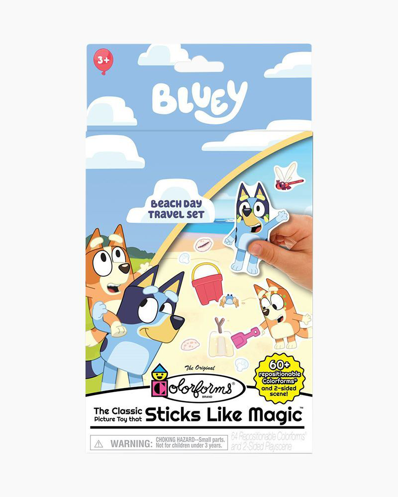 Bluey Colorforms Travel Playset | Playmonster | The Paper Store