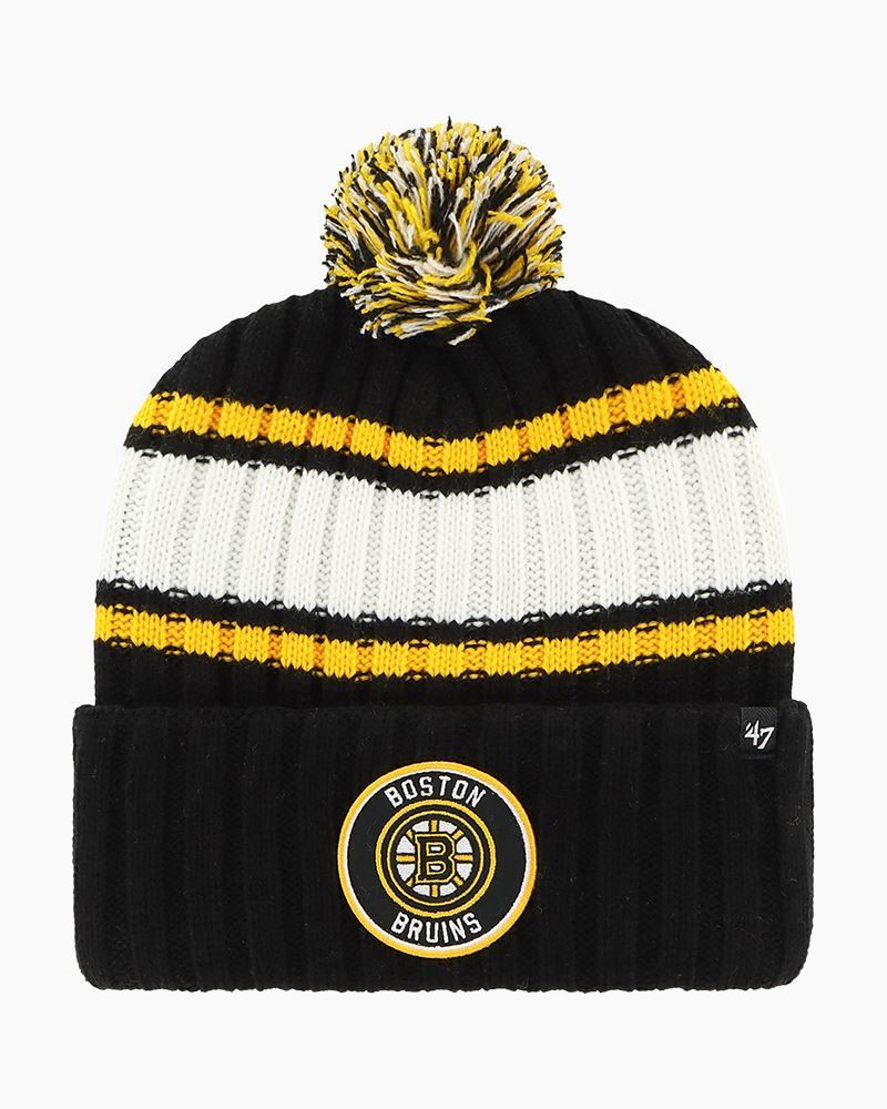 Boston Bruins Plateau Cuff Knit Pom Hat | '47 | The Paper Store