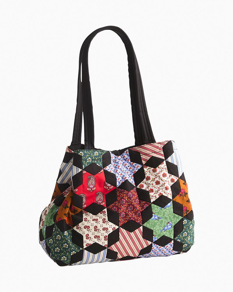 Small Hathaway Tote Bag in Star Patchwork | Vera Bradley | The Paper Store