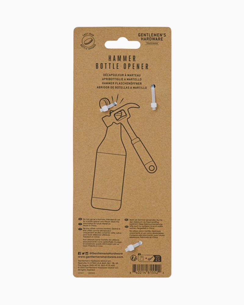 Hammer Bottle Opener | Gentlemens Hardware | The Paper Store