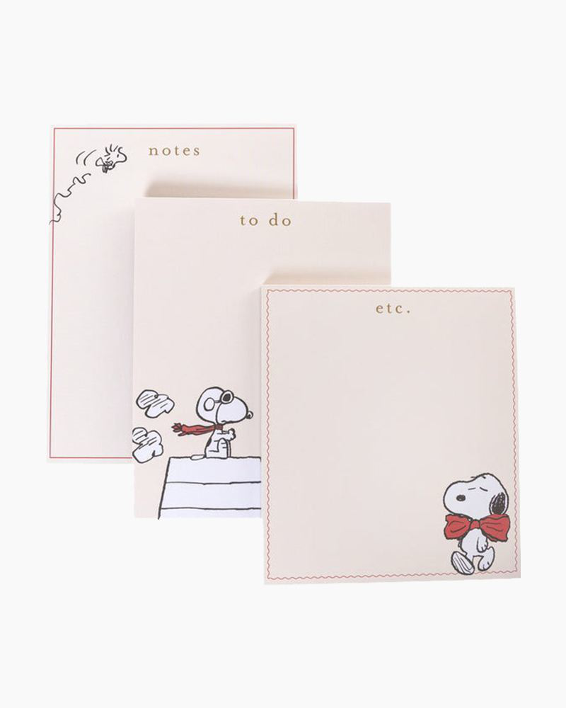 Peanuts® Luxe Collection Set of 3 Notepads | Graphique De France | The ...