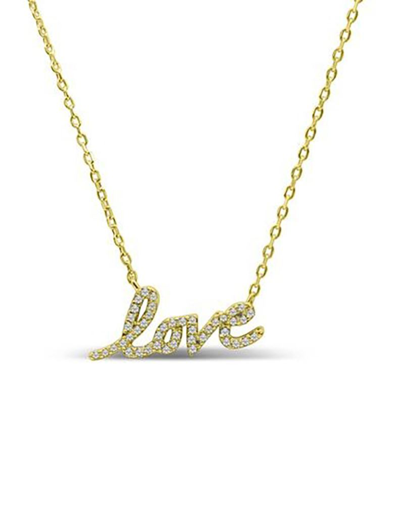 Love Pave Chain Necklace | Stia Jewelry | The Paper Store