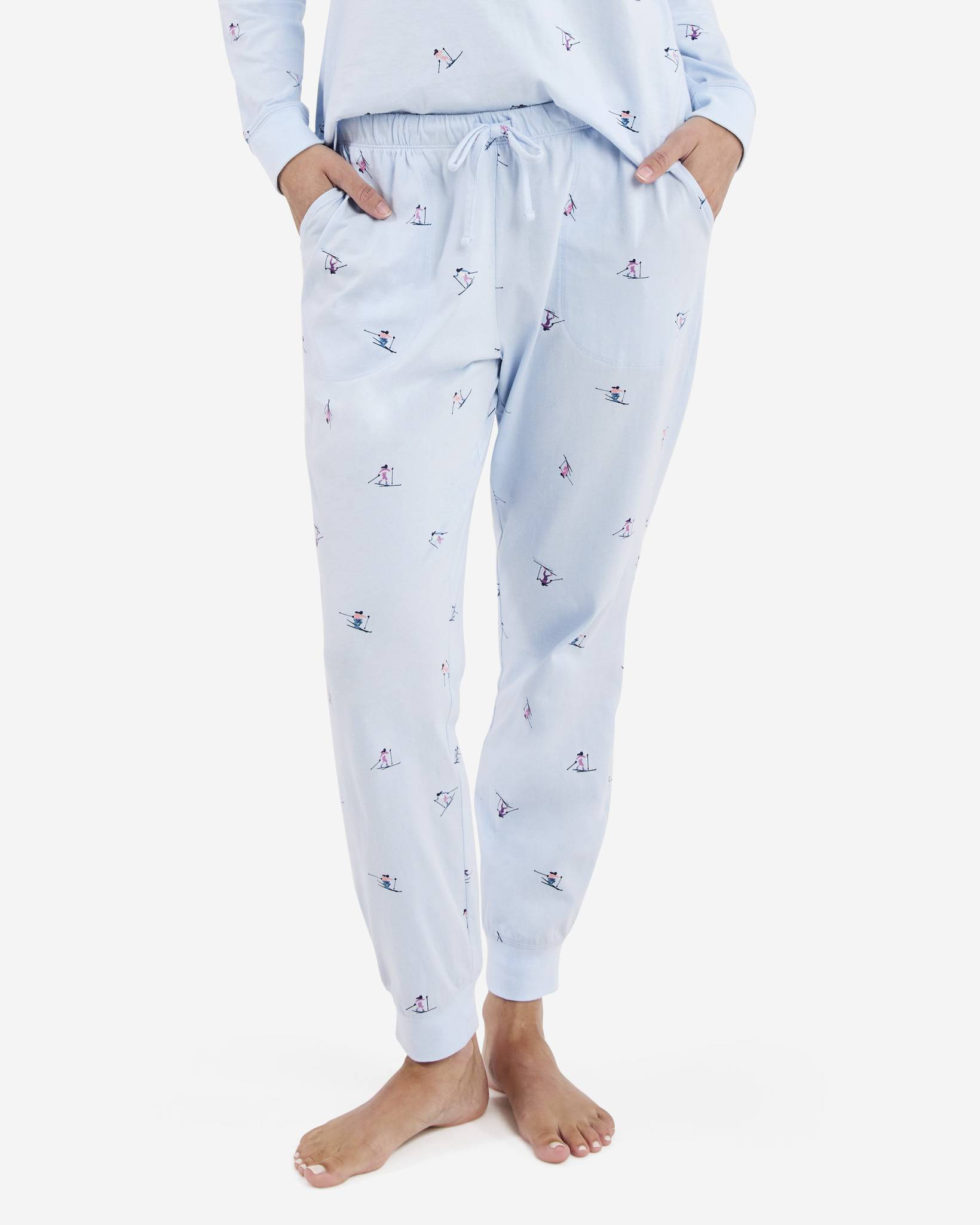 Women's Ski Ya Later Pattern Snuggle Up Sleep Joggers | Life Is Good ...