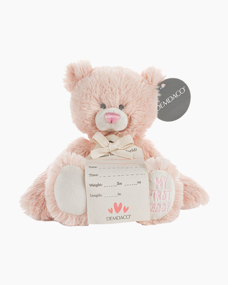 My First Teddy Bear Mini in Pink | Demdaco | The Paper Store
