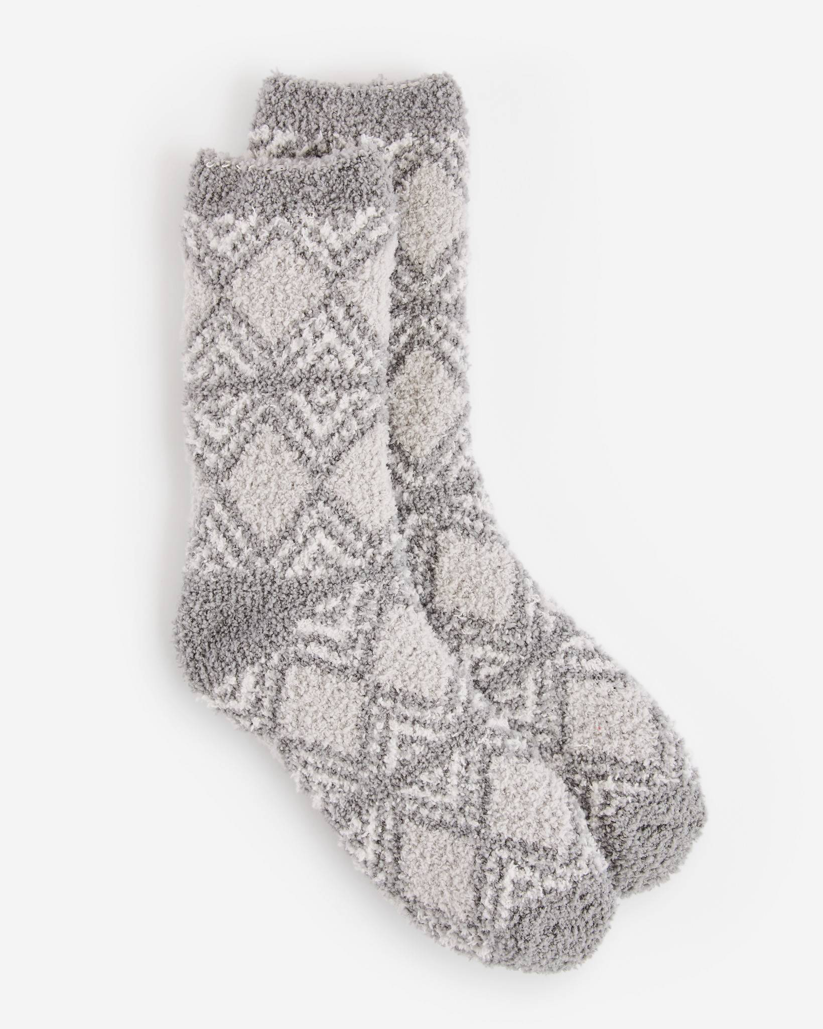 New Grey Triangle Stripe Butter Socks | Mia & Tess | The Paper Store
