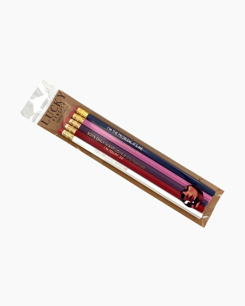 Pop Star Pencil Set (Pack of 5) | Lucky Mfg Co | The Paper Store