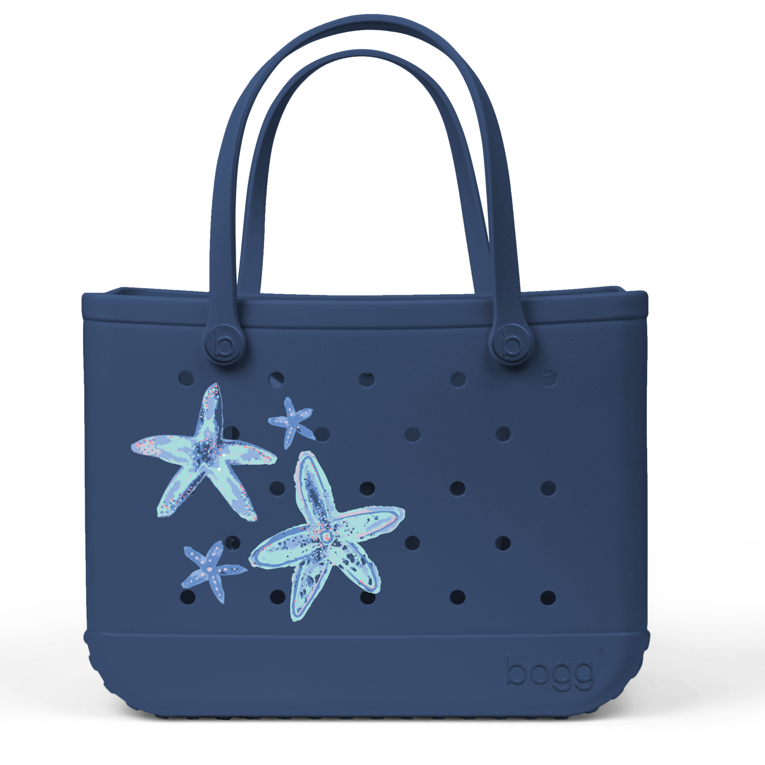 Exclusive Original Bogg Bag in Dark Blue Multi Starfish | Bogg Bag ...