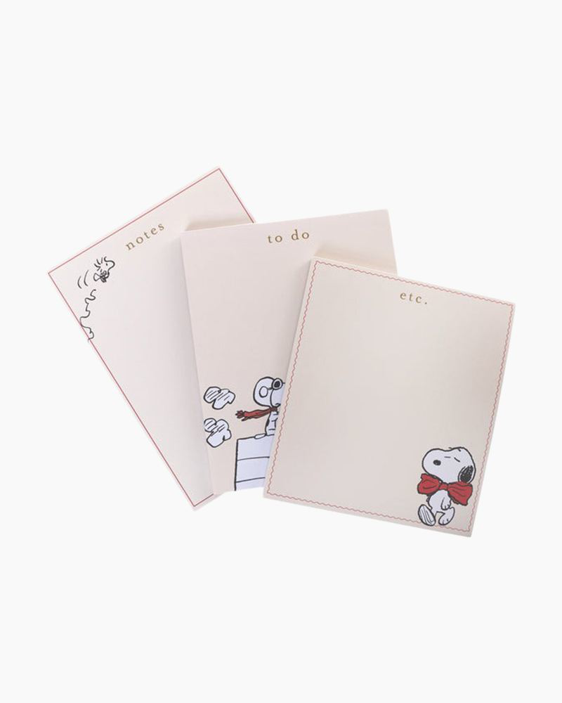 Peanuts® Luxe Collection Set of 3 Notepads | Graphique De France | The ...
