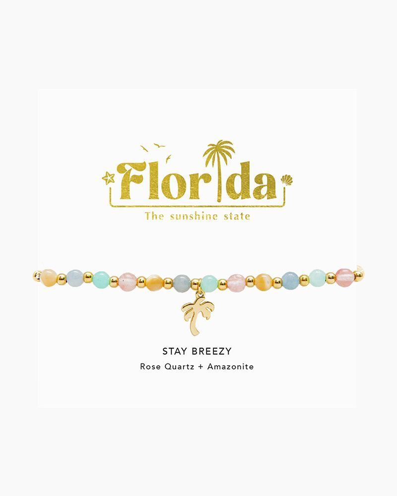 Florida Stay Breezy Bracelet | Lotus And Luna | The Paper Store