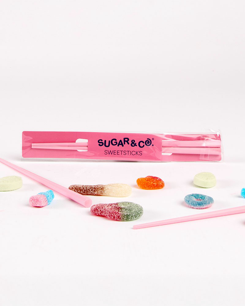 Sweetsticks Candy Chopsticks in Pink | Sugar & Co | The Paper Store