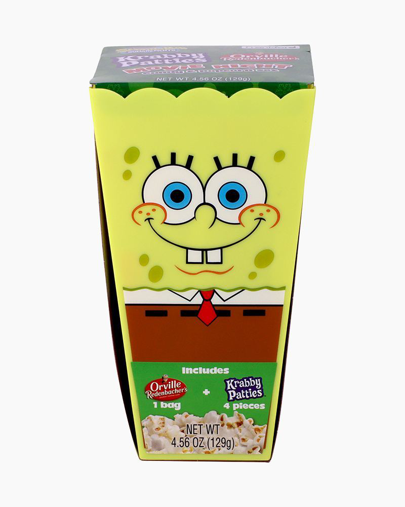 SpongeBob SquarePants Popcorn and Gummy Krabby Patties Movie Night Gift ...