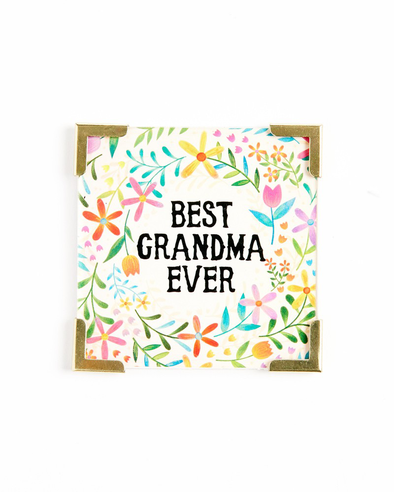 Best Grandma Ever Corner Magnet | Natural Life | The Paper Store
