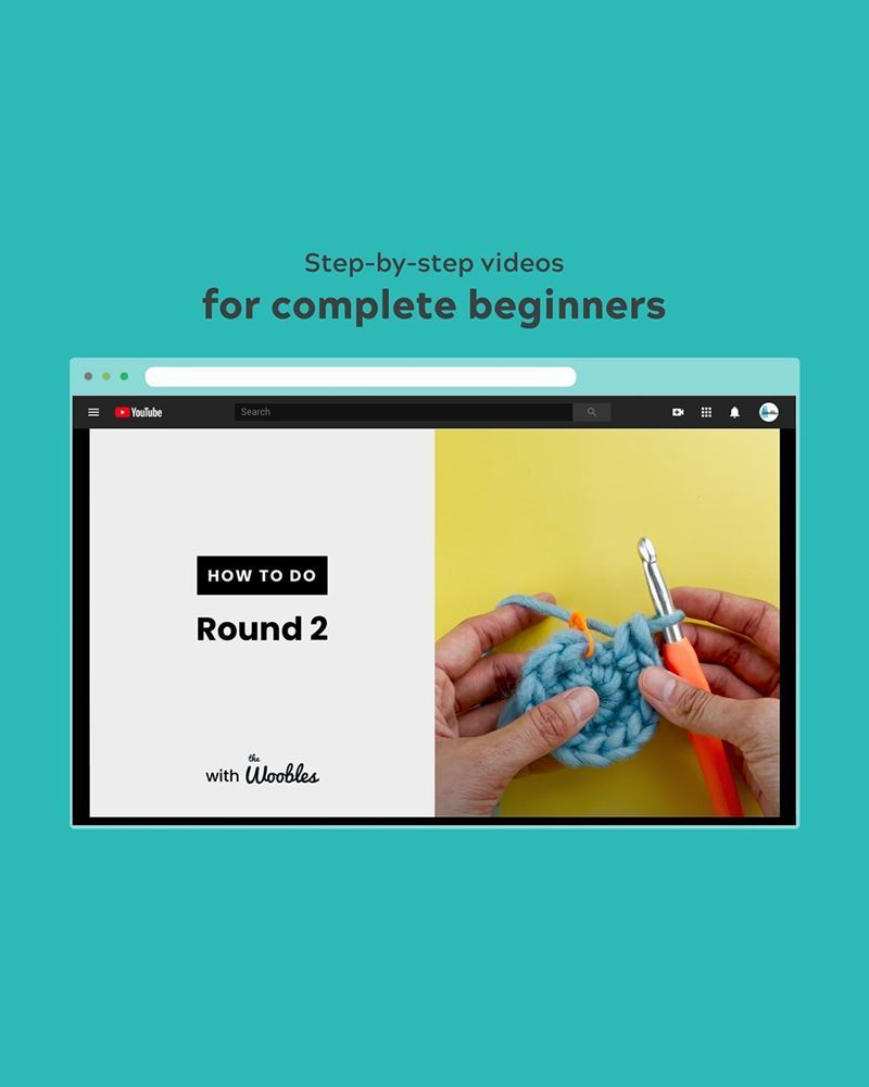 Moose Crochet Craft Kit | The Woobles | The Paper Store