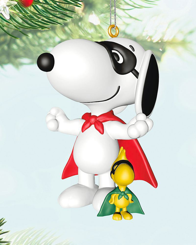 Peanuts® Spotlight on Snoopy Masked Marvel Ornament | Hallmark | The Paper Store