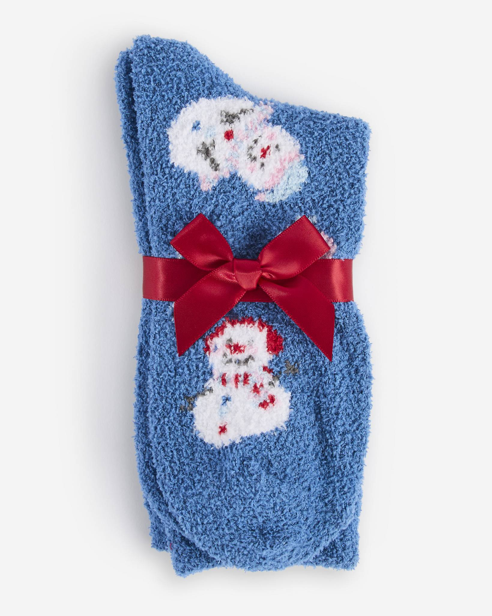 Blue Snowman Holiday Cozy Socks | Merry Makers | The Paper Store