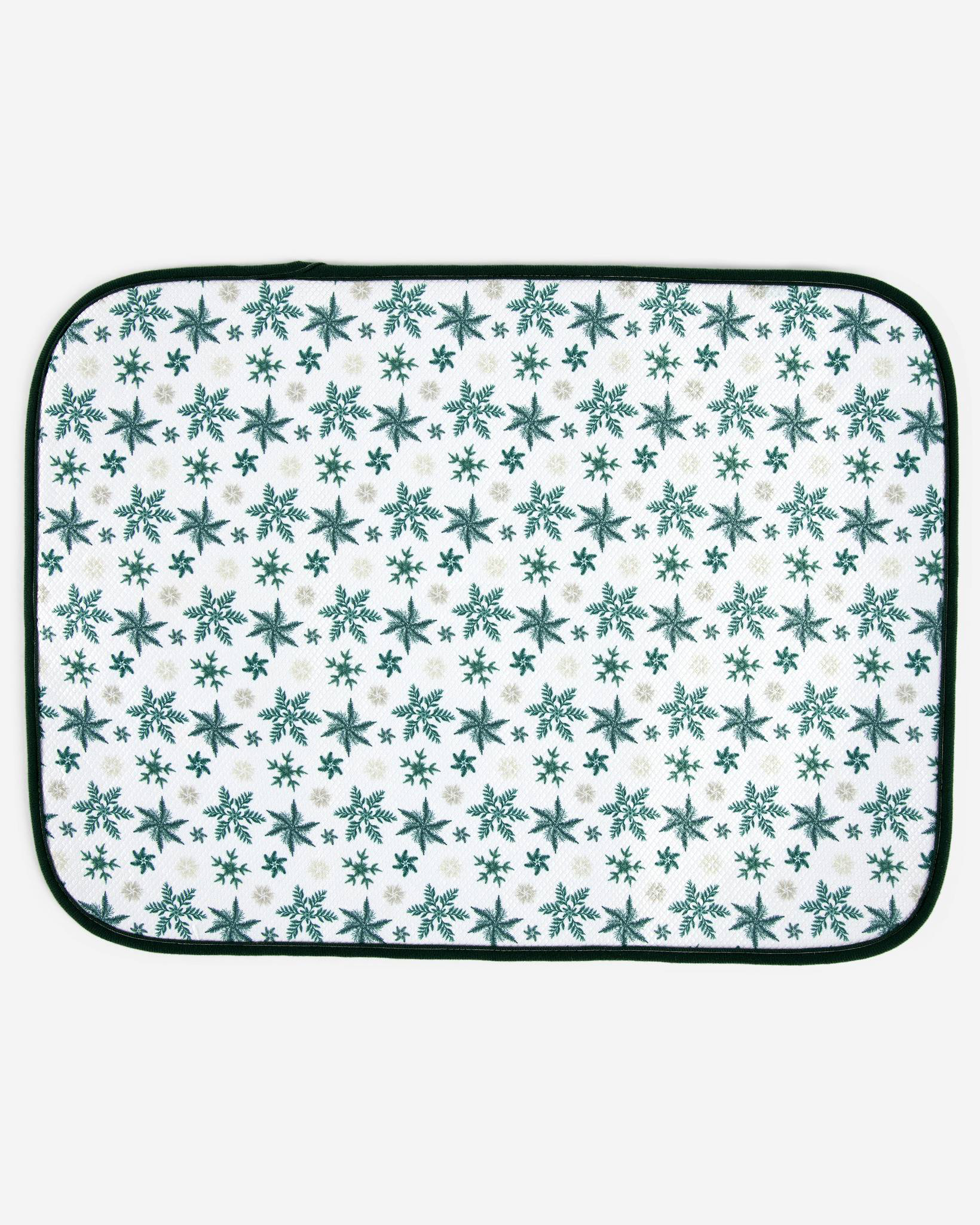 Snowflake Pattern Dish Drying Mat | Merry Makers | The Paper Store
