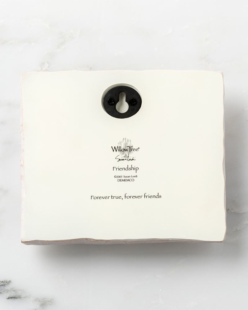 Friendship Plaque - Forever true, forever friends | Willow Tree | The ...