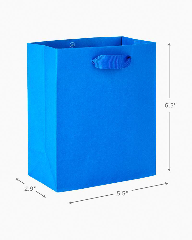 6.5" Small Royal Blue Gift Bag | Hallmark | The Paper Store