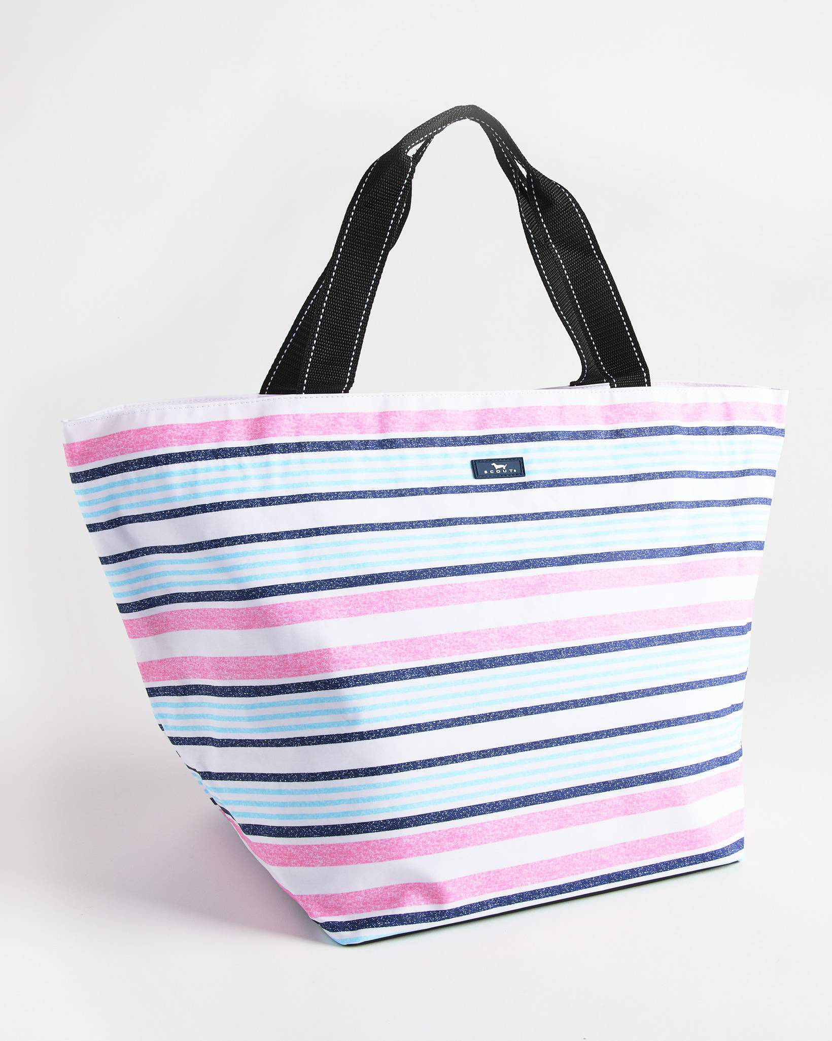 Exclusive Weekender Travel Bag in Pink & Blue Lines | SCOUT | The Paper ...