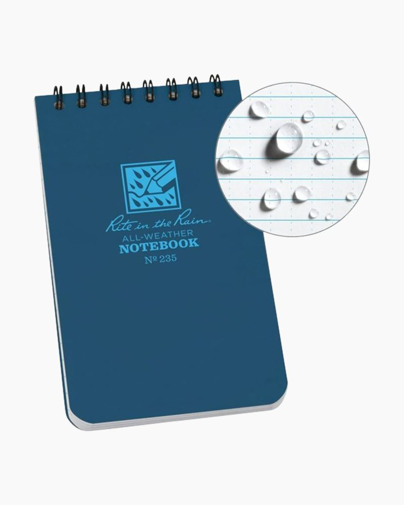 Top Spiral All-Weather Notebook in Blue | Rite In The Rain | The Paper ...