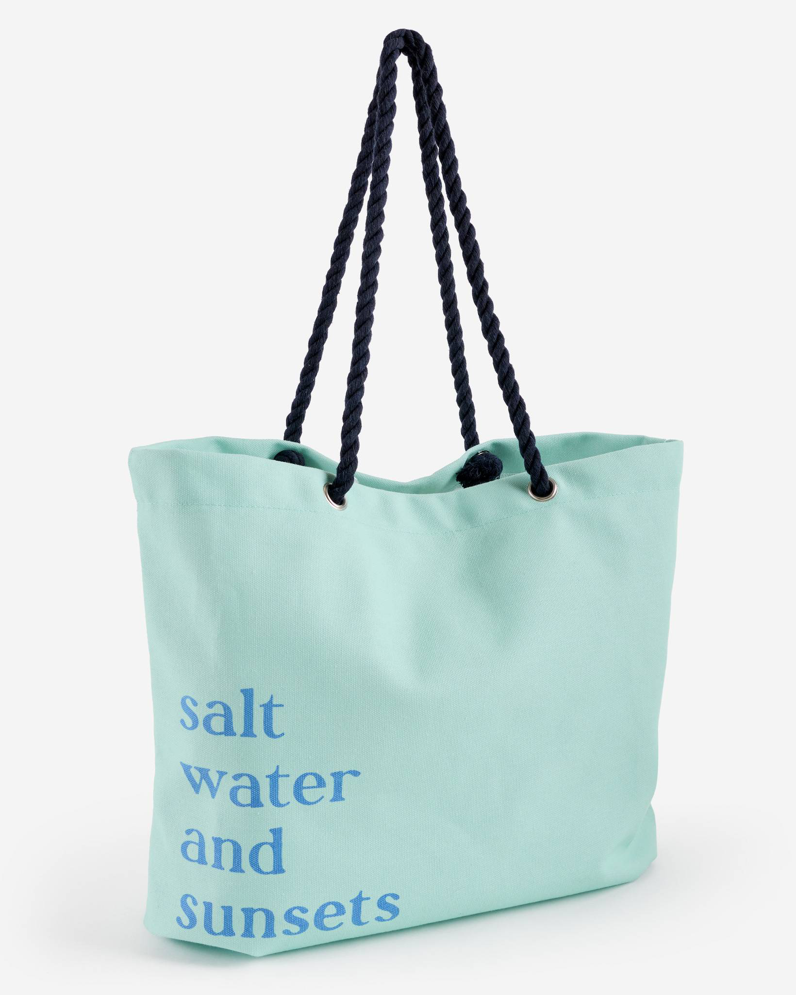 Salt Water and Sunsets Beach Bag | mia & tess | The Paper Store