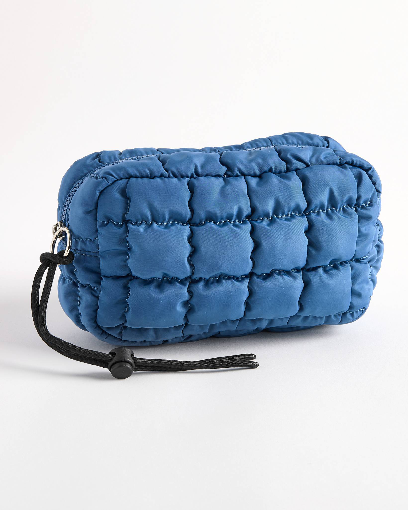 Puffer Pouch with Wristlet Strap in Blue | Uncharted Threads | The ...
