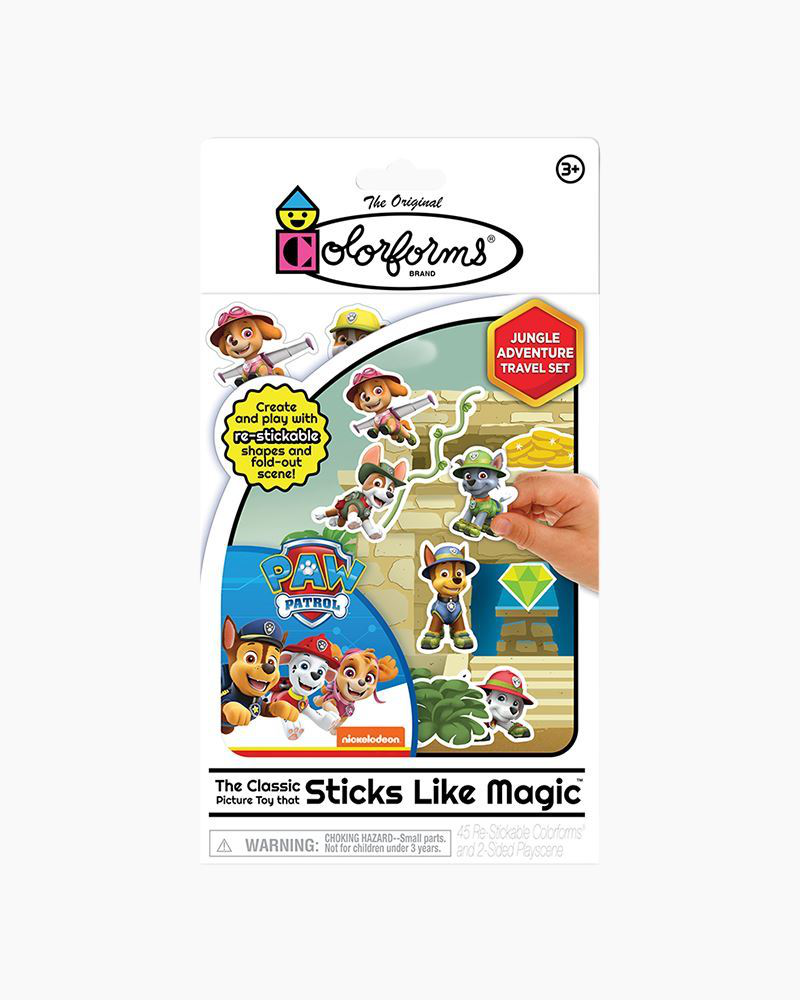 PAW Patrol Colorforms Jungle Adventure Travel Playset | PLAYMONSTER ...