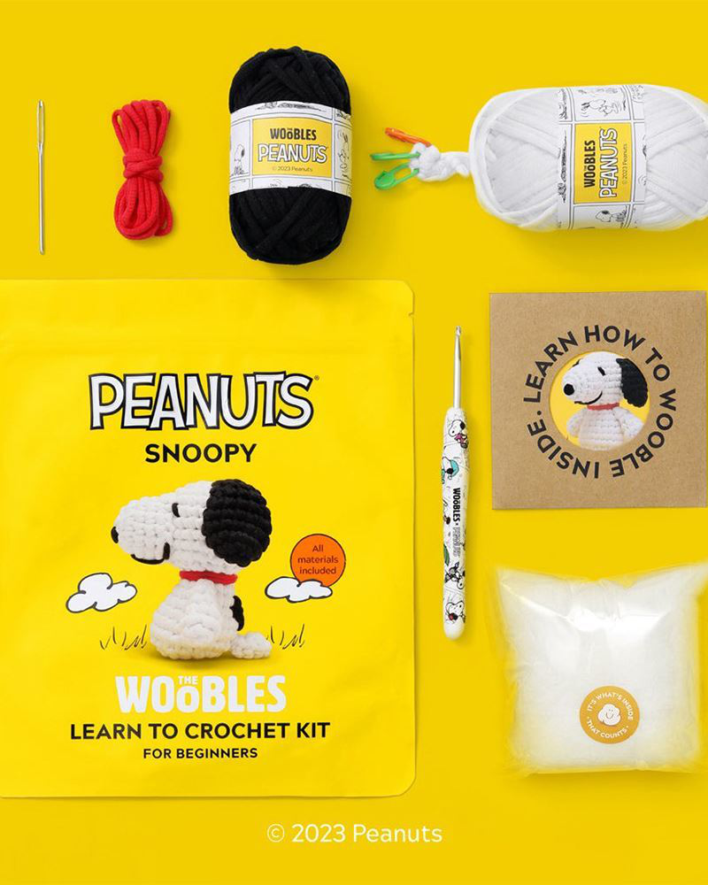 Snoopy Crochet Craft Kit | The Woobles | The Paper Store