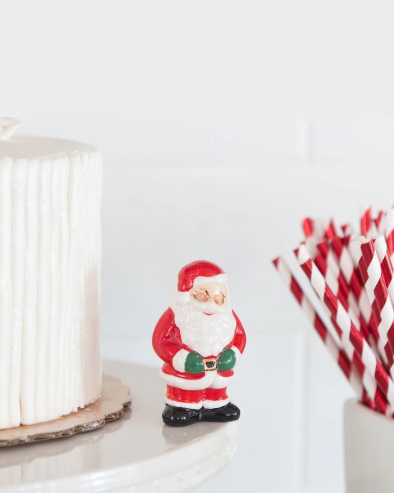 mini Father Christmas Ceramic Platter Ornament | Nora Fleming | The ...