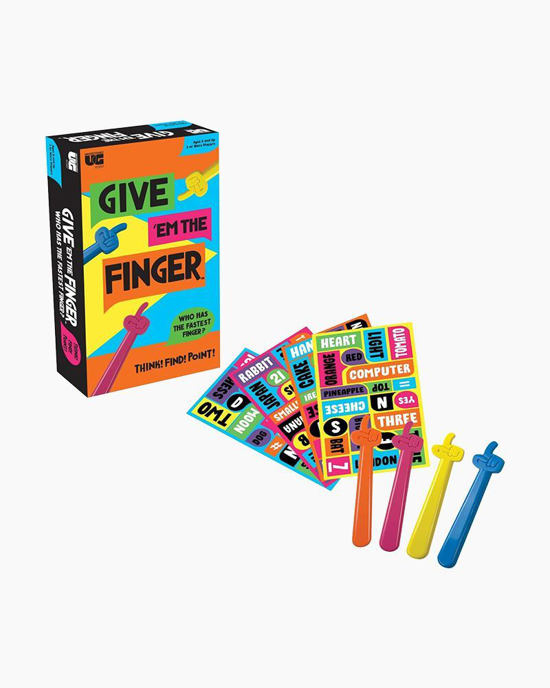 Give 'em The Finger Action Trivia Game | University Games | The Paper Store