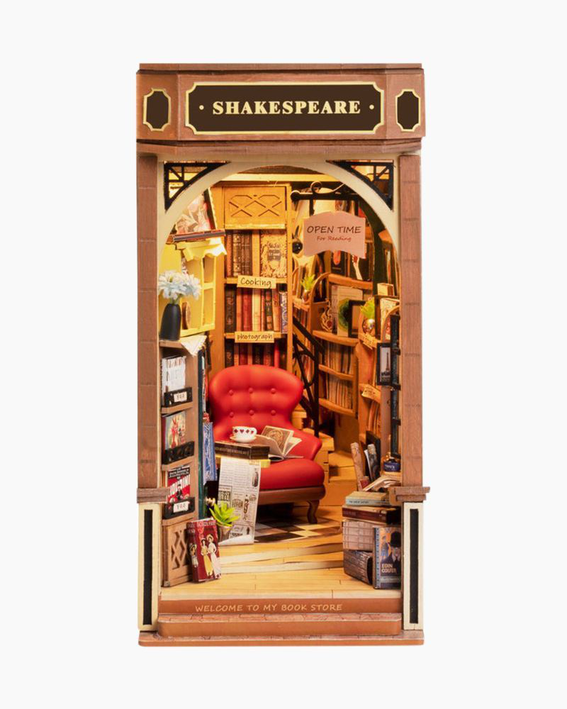 Bookstore DIY Miniature Book Nook Kit | Hands Craft | The Paper Store