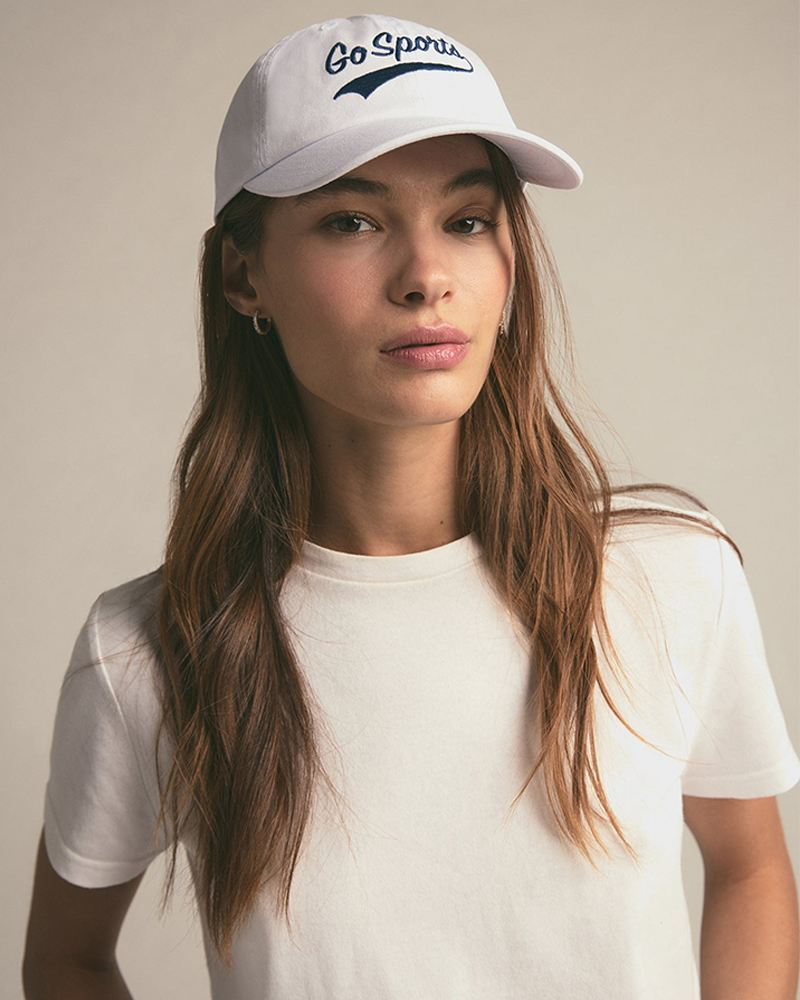 Go Sports Baseball Hat in White | Favorite Daughter | The Paper Store