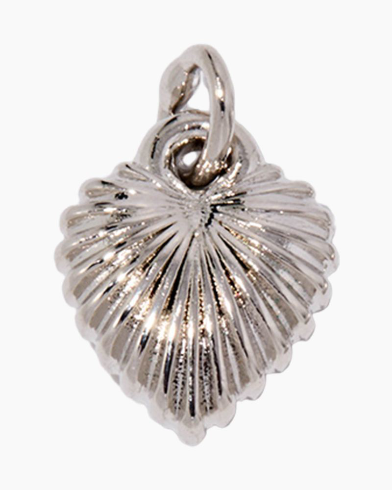Mini Heart Charm in Silver | &LIVY | The Paper Store