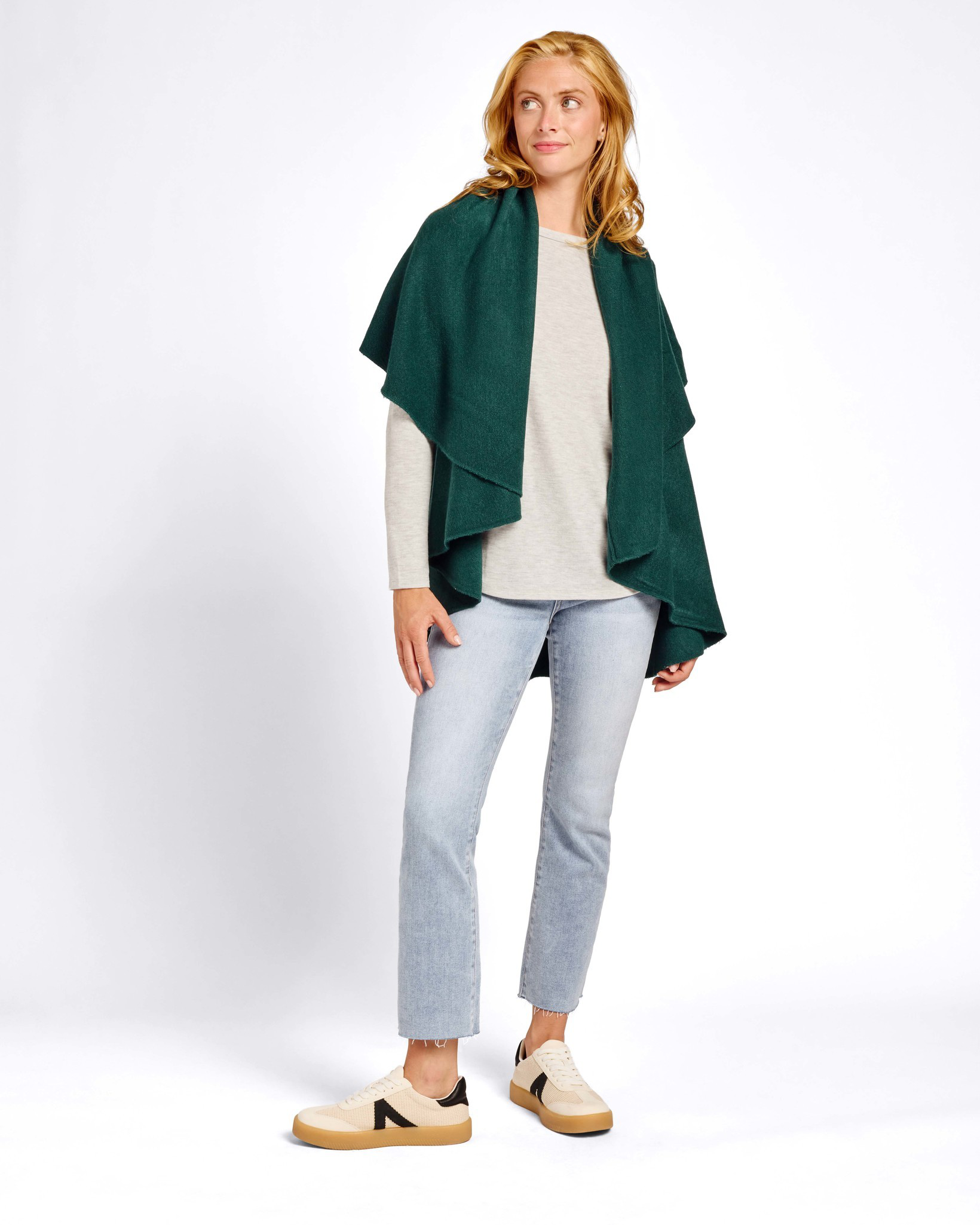 Shawl Collar Lightweight Vest in Ponderosa Pine | Mia & Tess | The ...