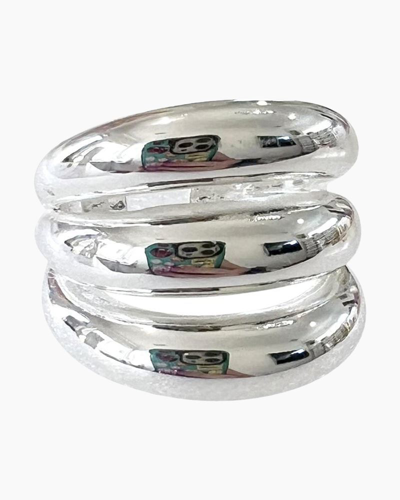 Lou Triple Stack Ring in Silver | Gemelli | The Paper Store
