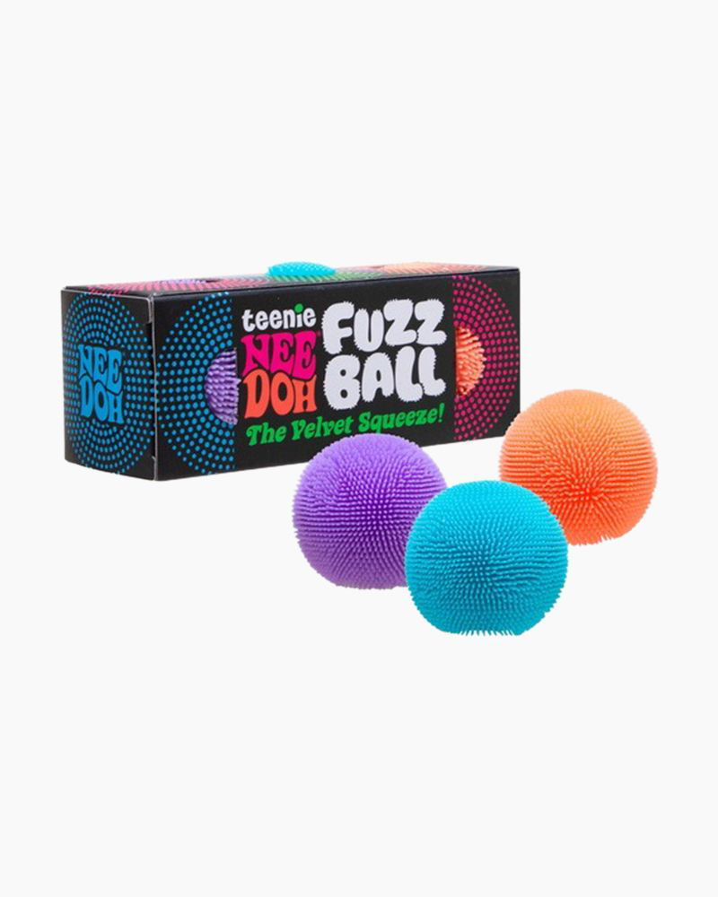 Teenie NeeDoh Fuzz Ball Squeeze Toy (Pack of 3) | Nee Doh | The Paper Store