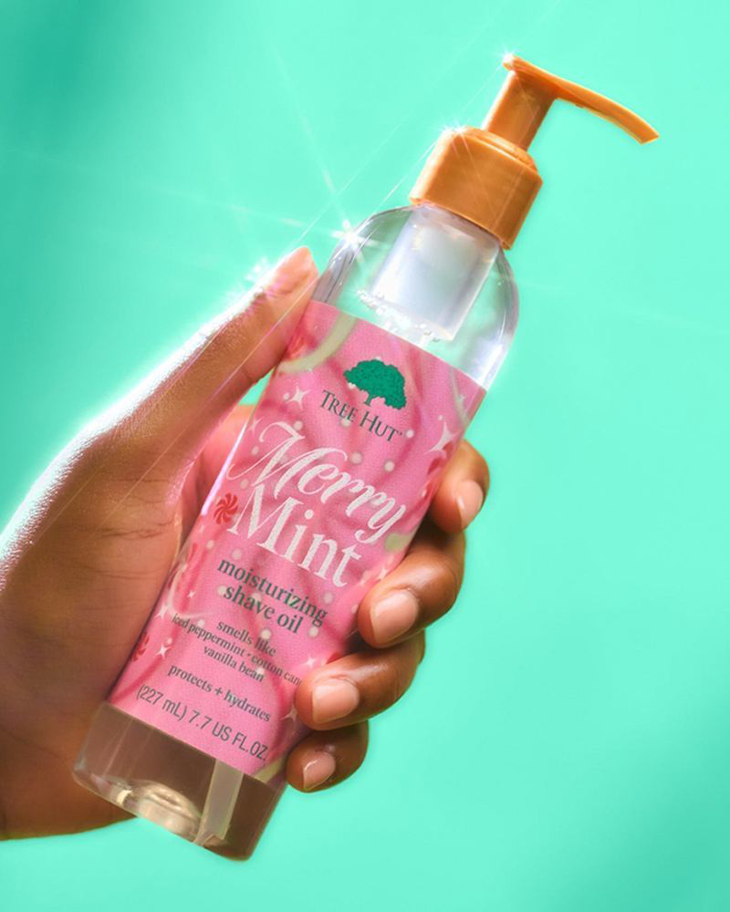 Merry Mint Moisturizing Shave Oil | Tree Hut | The Paper Store