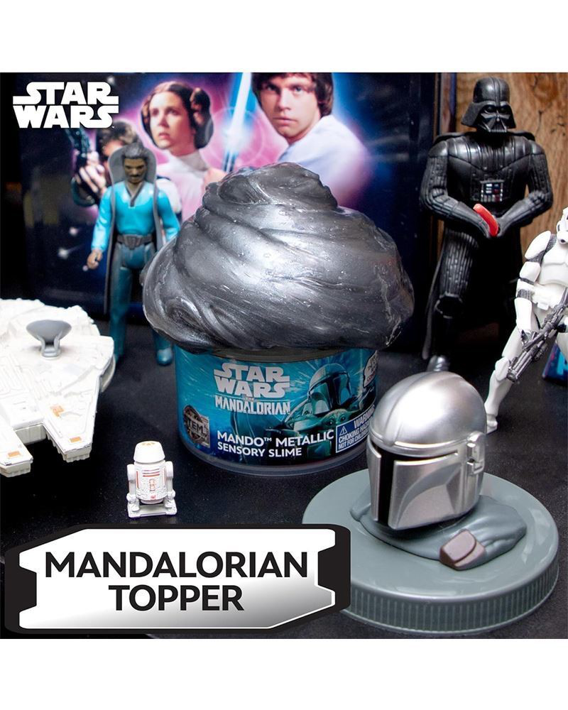 Star Wars The Mandalorian Mando Metallic Sensory Slime | Squishmallows ...