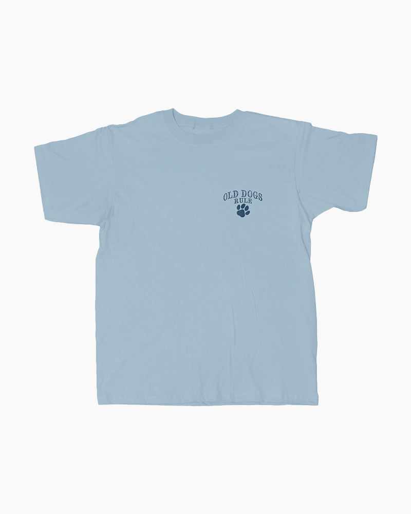 Old Dogs Rule O-Fish-Ally Short Sleeve T-Shirt in Light Blue | Old Guys ...
