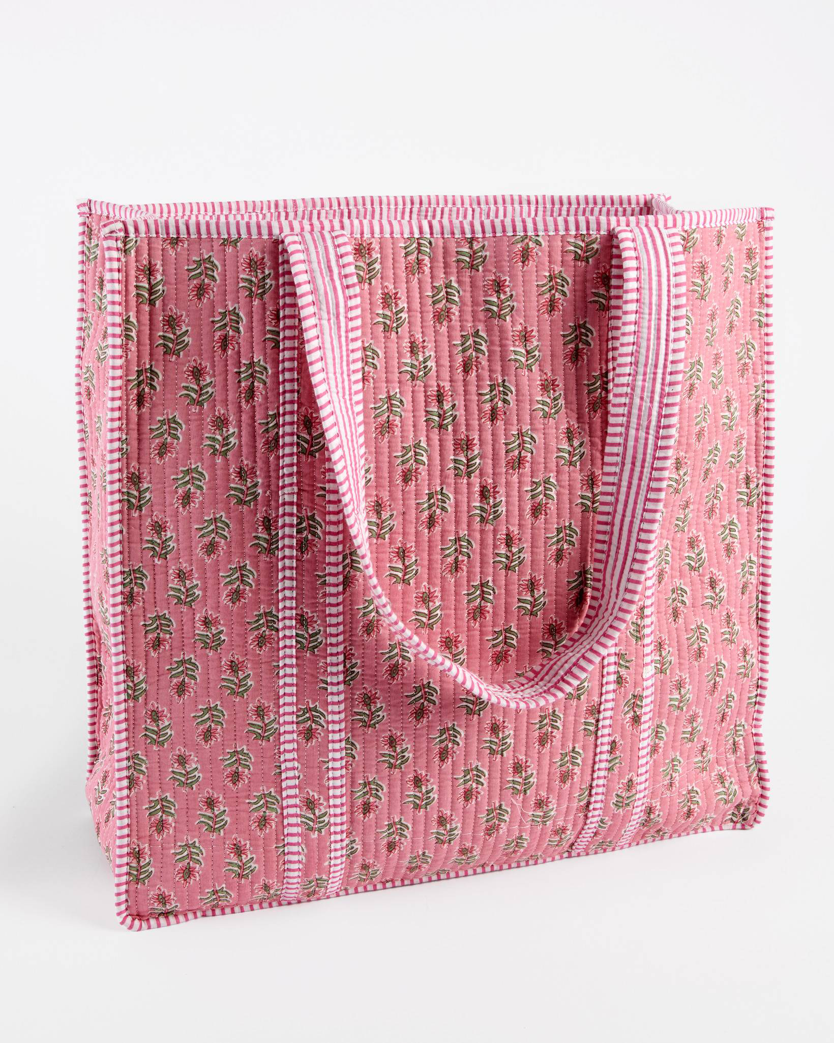 Izzy Quilted Block Print Tote Bag | Strawflower | The Paper Store