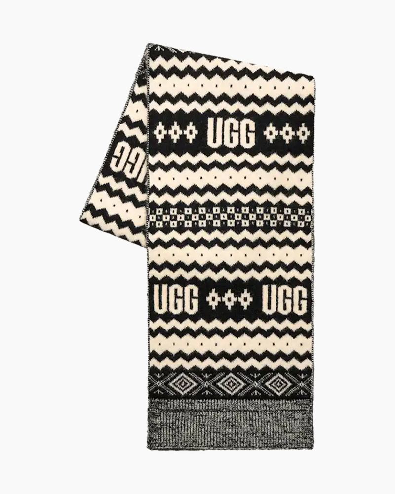 Women's Chunky UGGIsle Scarf in Black Multi | UGG | The Paper Store