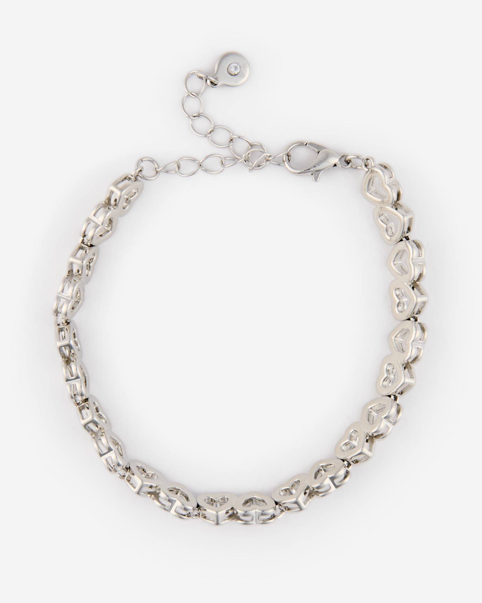 Heart Links Chain Bracelet in Silver | Uncharted Threads | The Paper Store